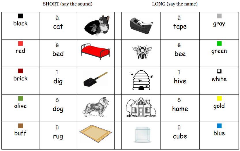 Short Vowels – Phonics Pow